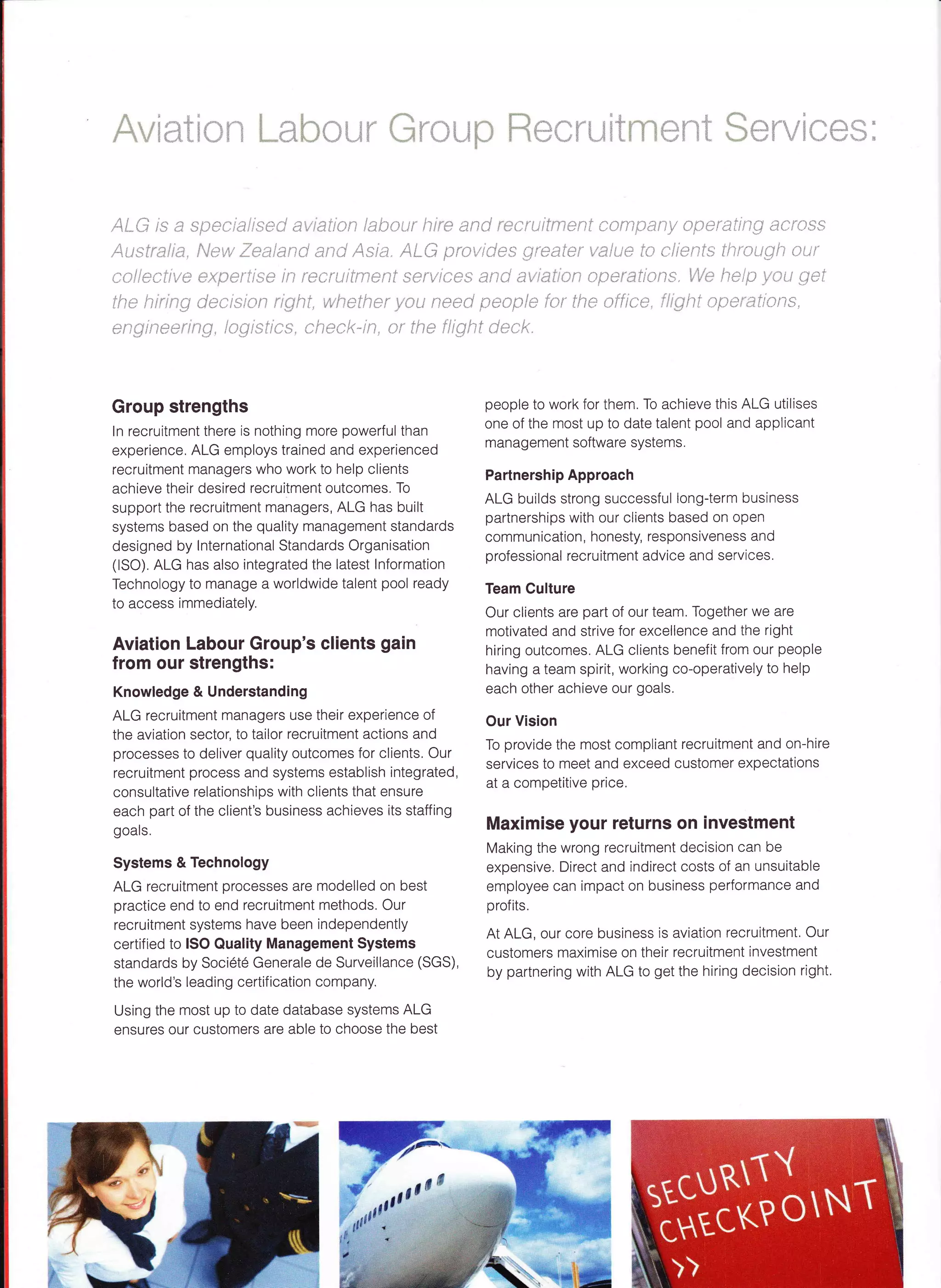 Aviation Labour Group Profile | PDF