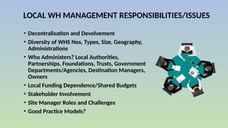 European World Heritage Sites Overview of Governance & Management ...