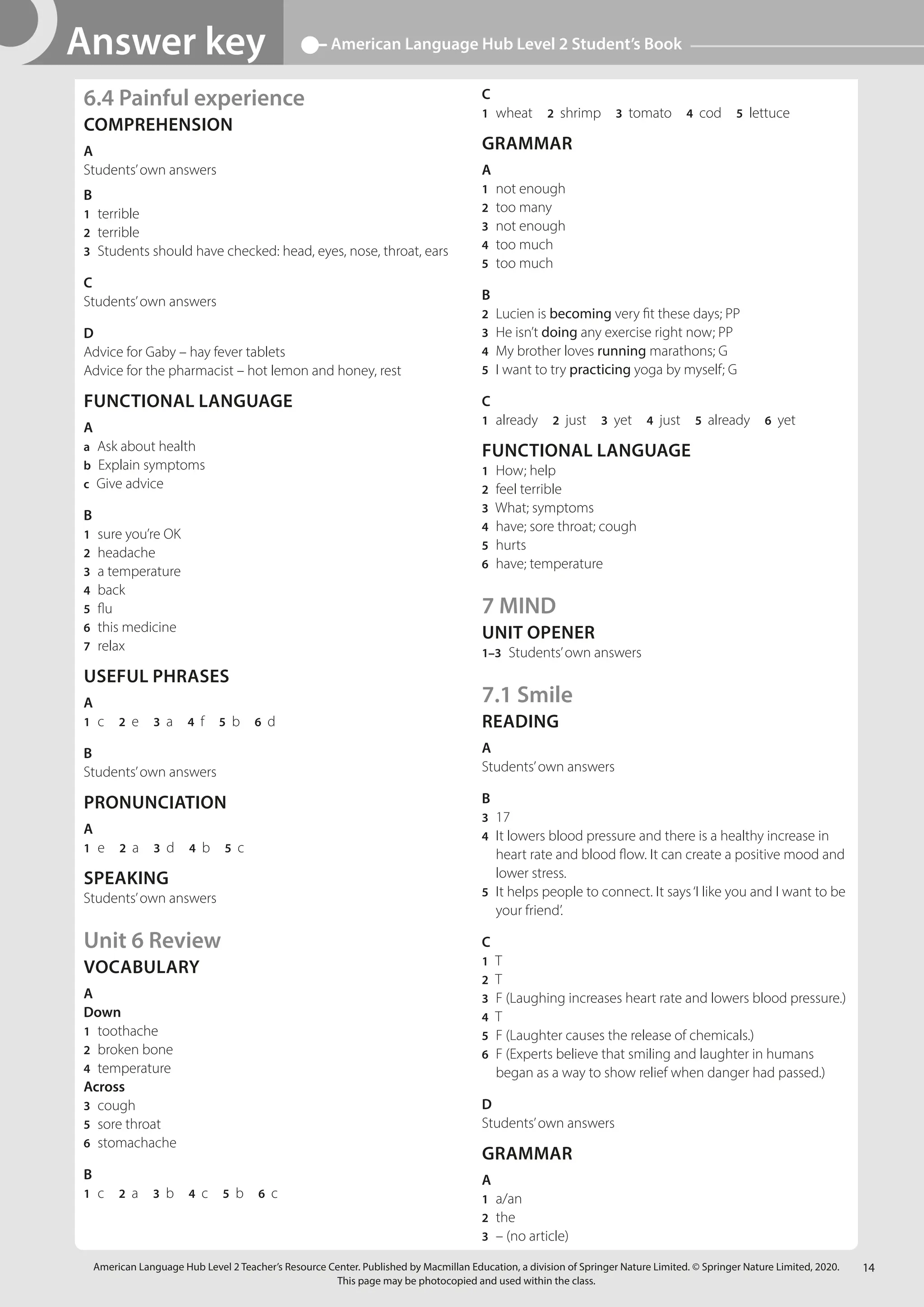 AMERICAN LANGUAGE HUB_Level2_Student'sBook_Answerkey.pdf