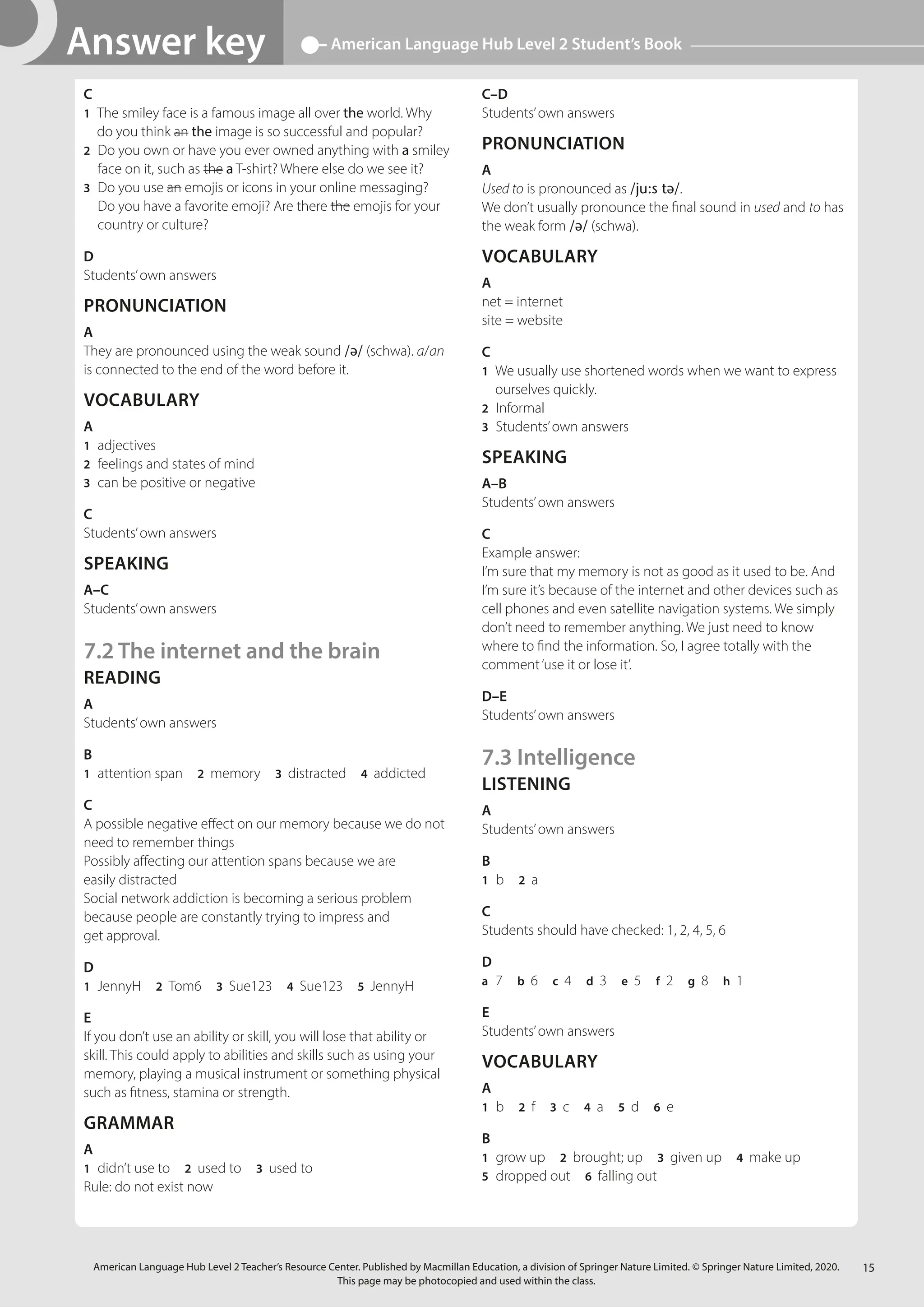 AMERICAN LANGUAGE HUB_Level2_Student'sBook_Answerkey.pdf