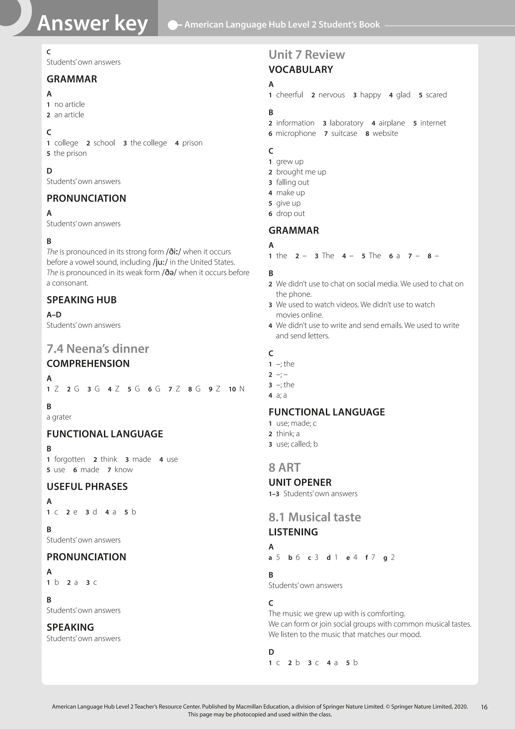 AMERICAN LANGUAGE HUB_Level2_Student'sBook_Answerkey.pdf