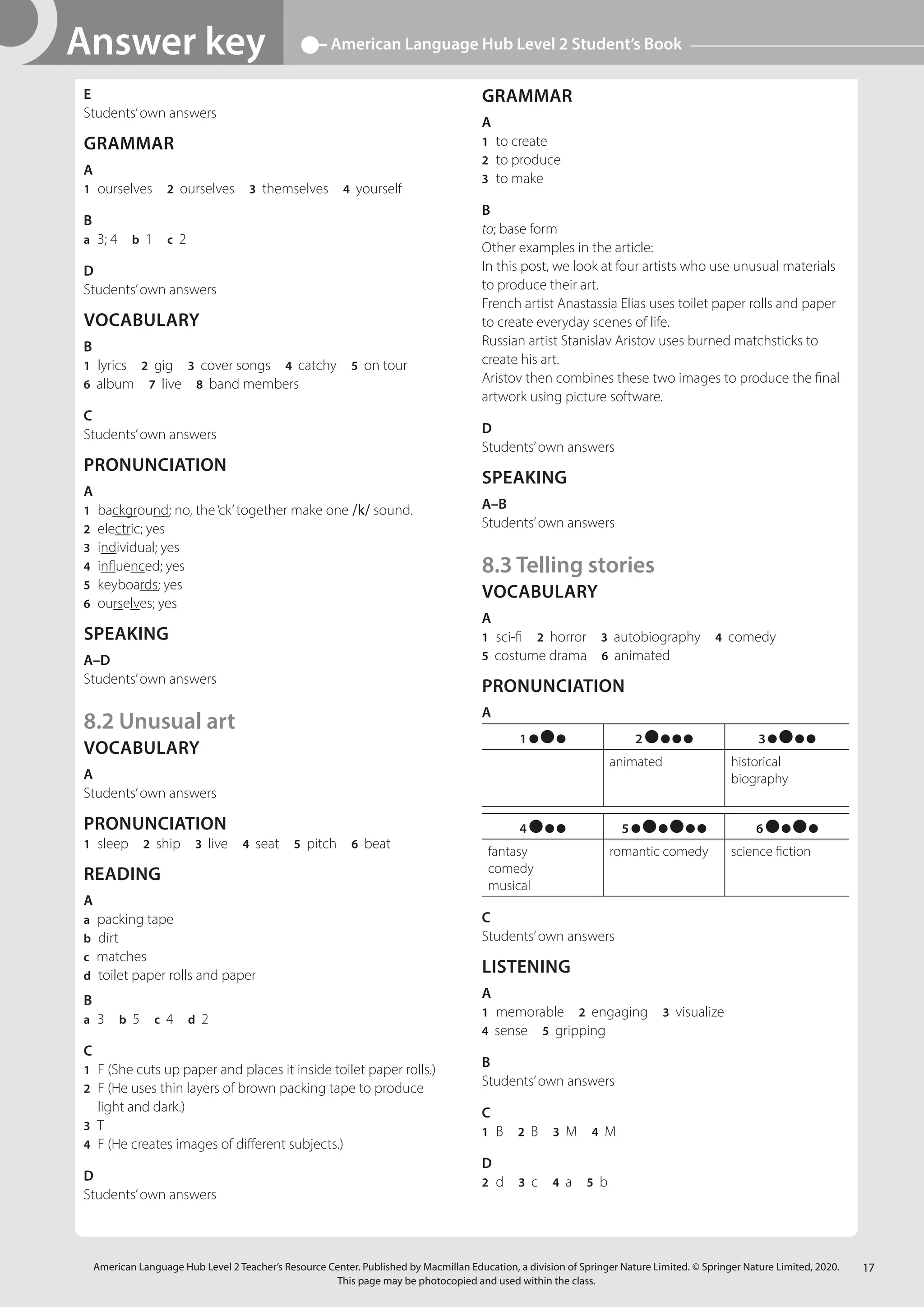 AMERICAN LANGUAGE HUB_Level2_Student'sBook_Answerkey.pdf