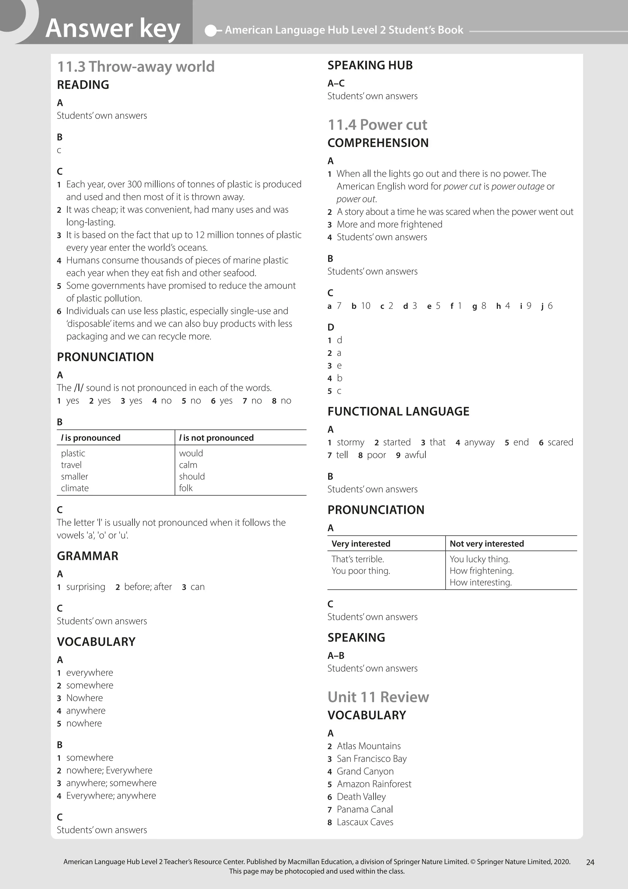 AMERICAN LANGUAGE HUB_Level2_Student'sBook_Answerkey.pdf