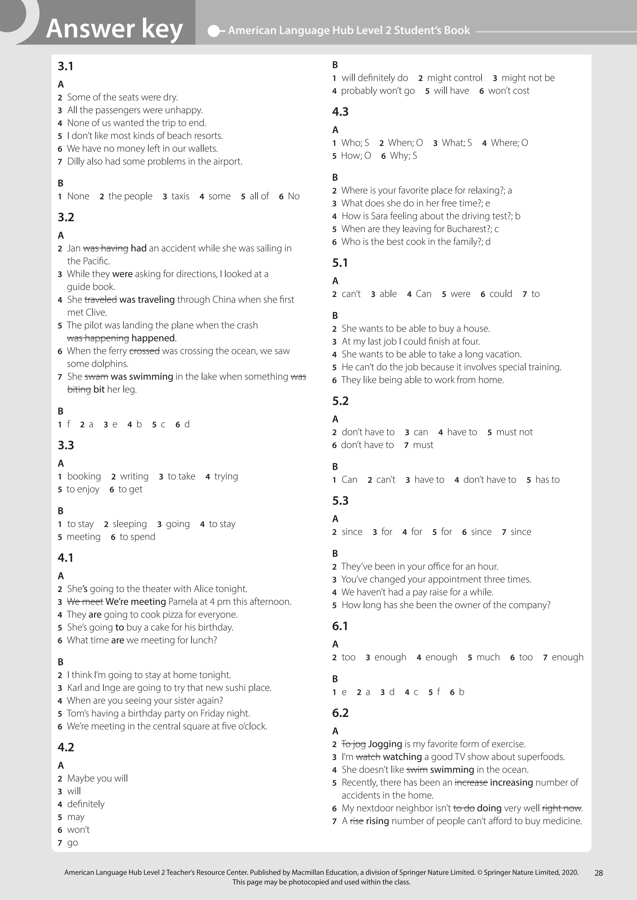 AMERICAN LANGUAGE HUB_Level2_Student'sBook_Answerkey.pdf