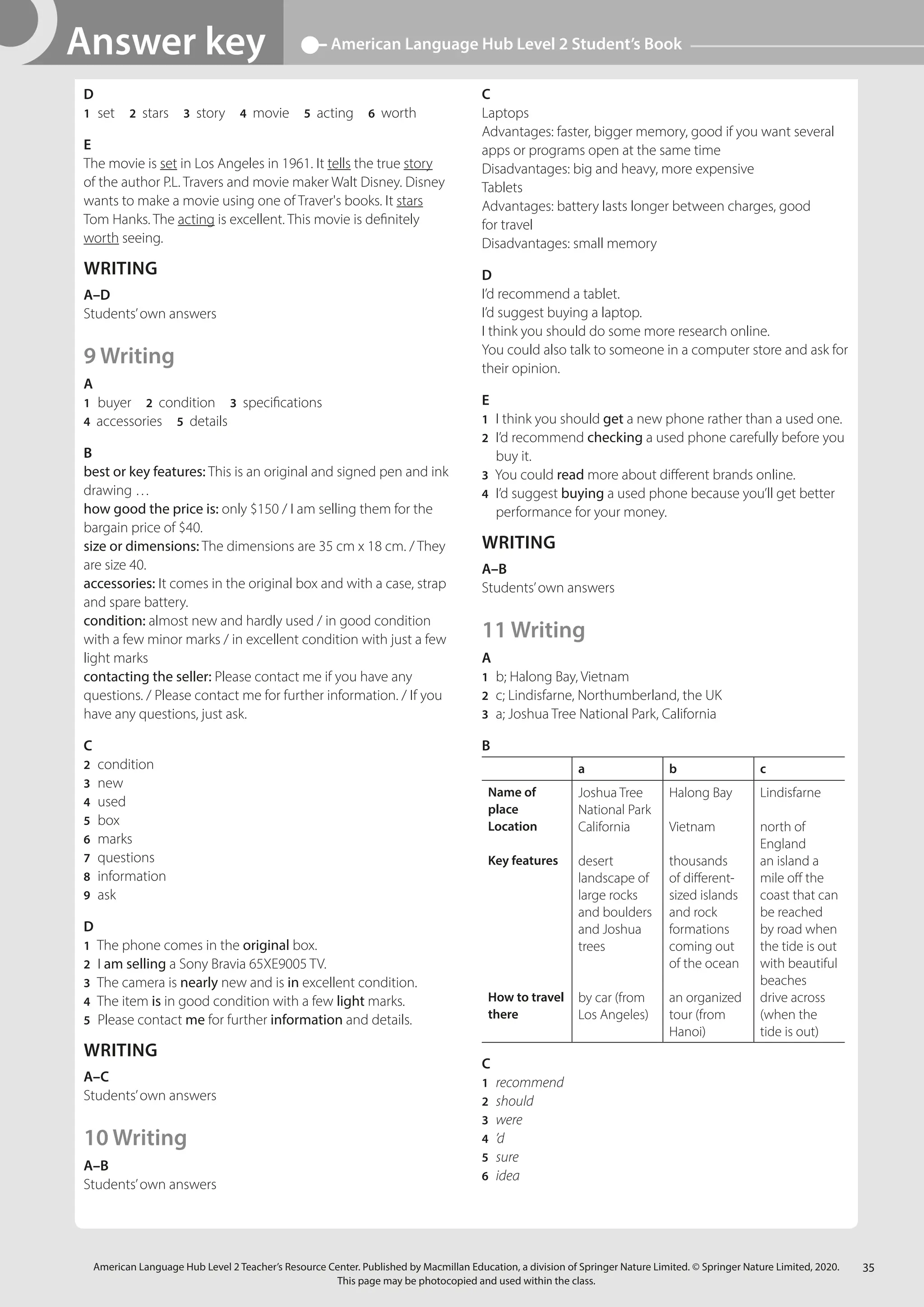 AMERICAN LANGUAGE HUB_Level2_Student'sBook_Answerkey.pdf