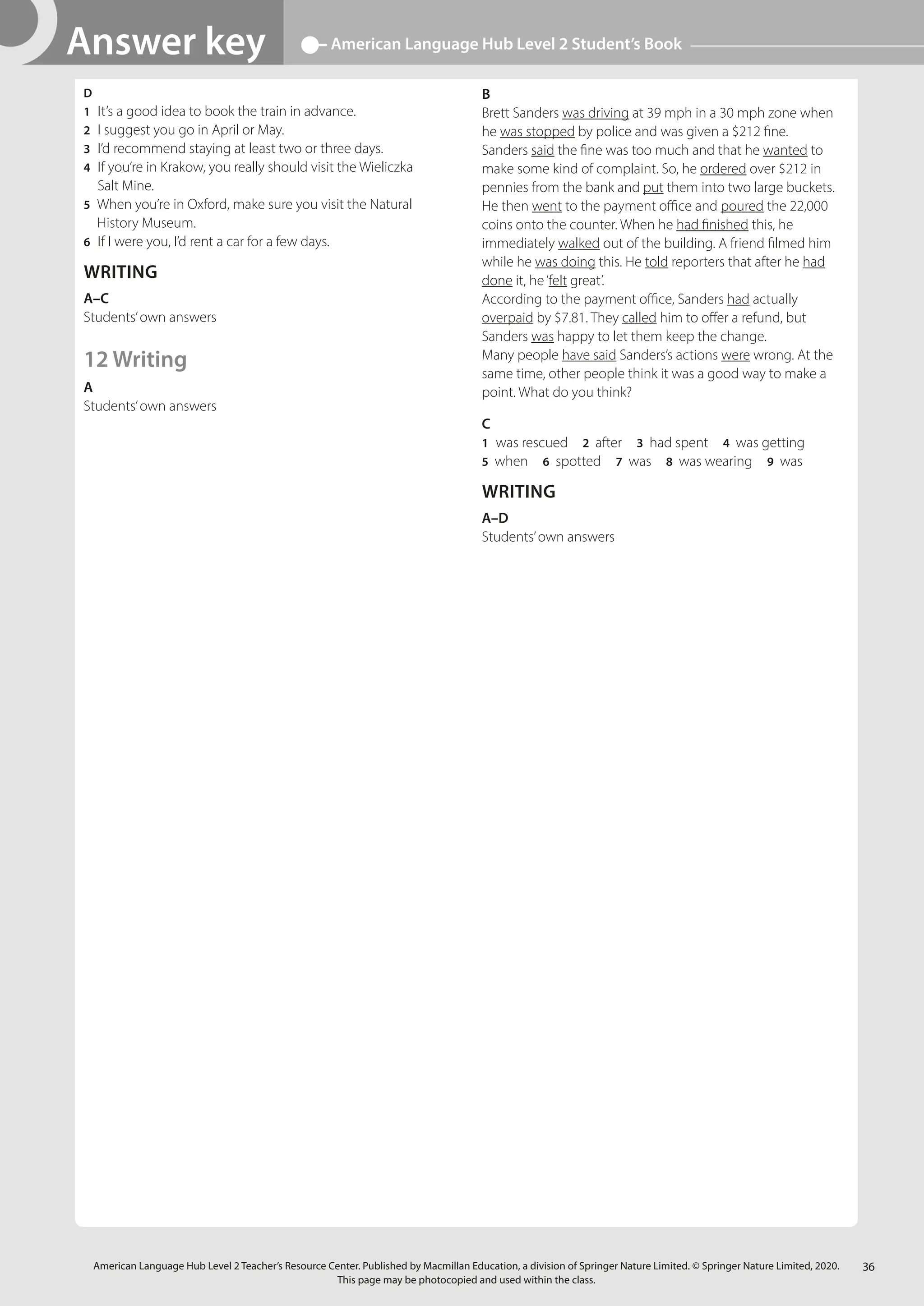 AMERICAN LANGUAGE HUB_Level2_Student'sBook_Answerkey.pdf