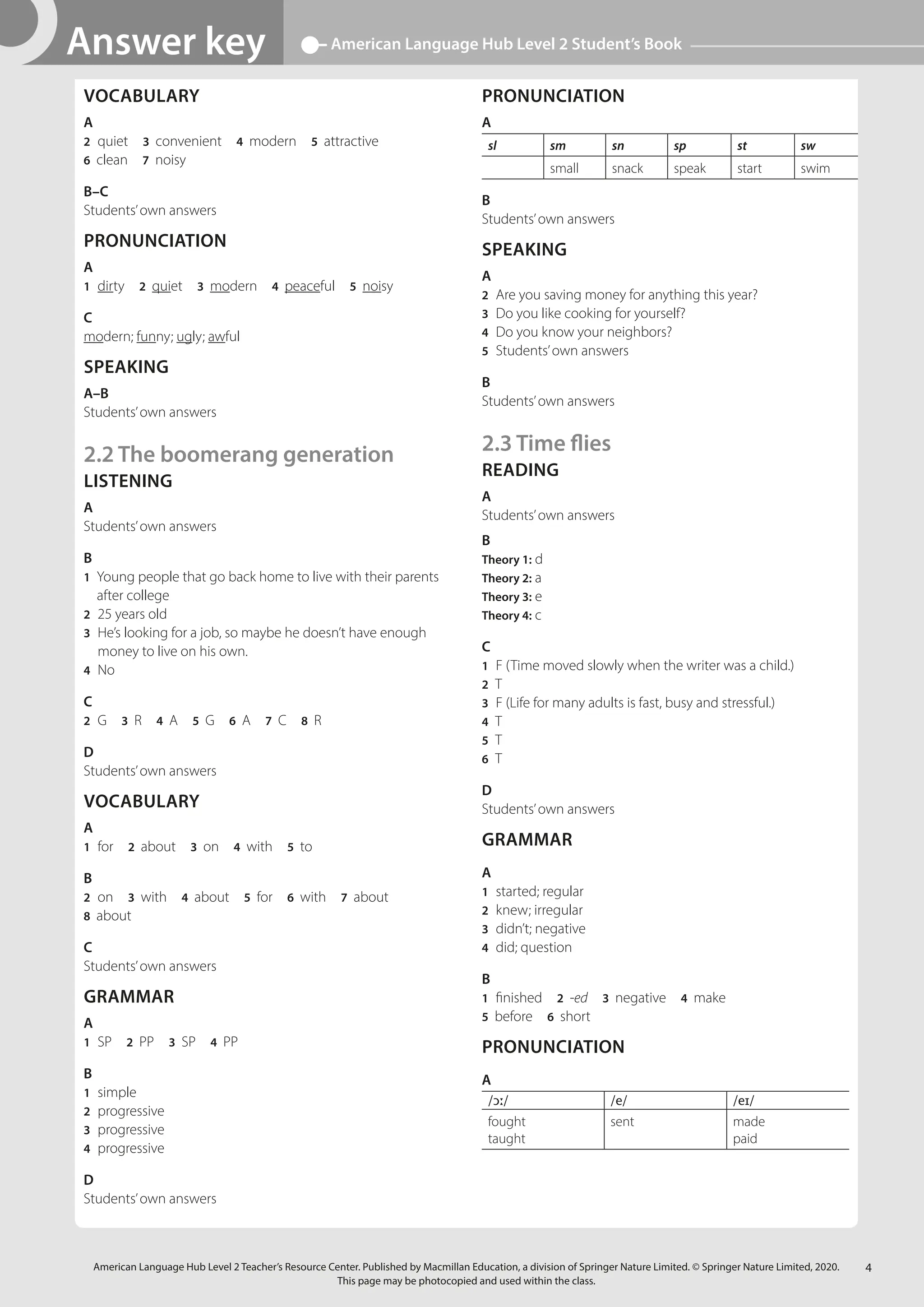 AMERICAN LANGUAGE HUB_Level2_Student'sBook_Answerkey.pdf