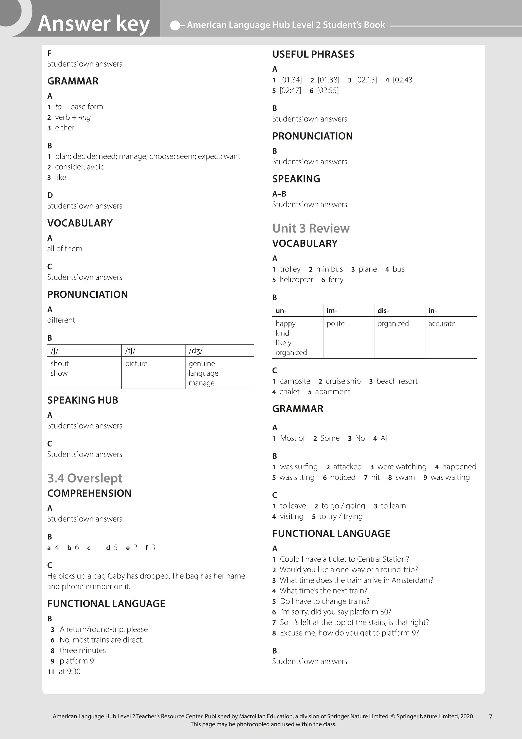 AMERICAN LANGUAGE HUB_Level2_Student'sBook_Answerkey.pdf