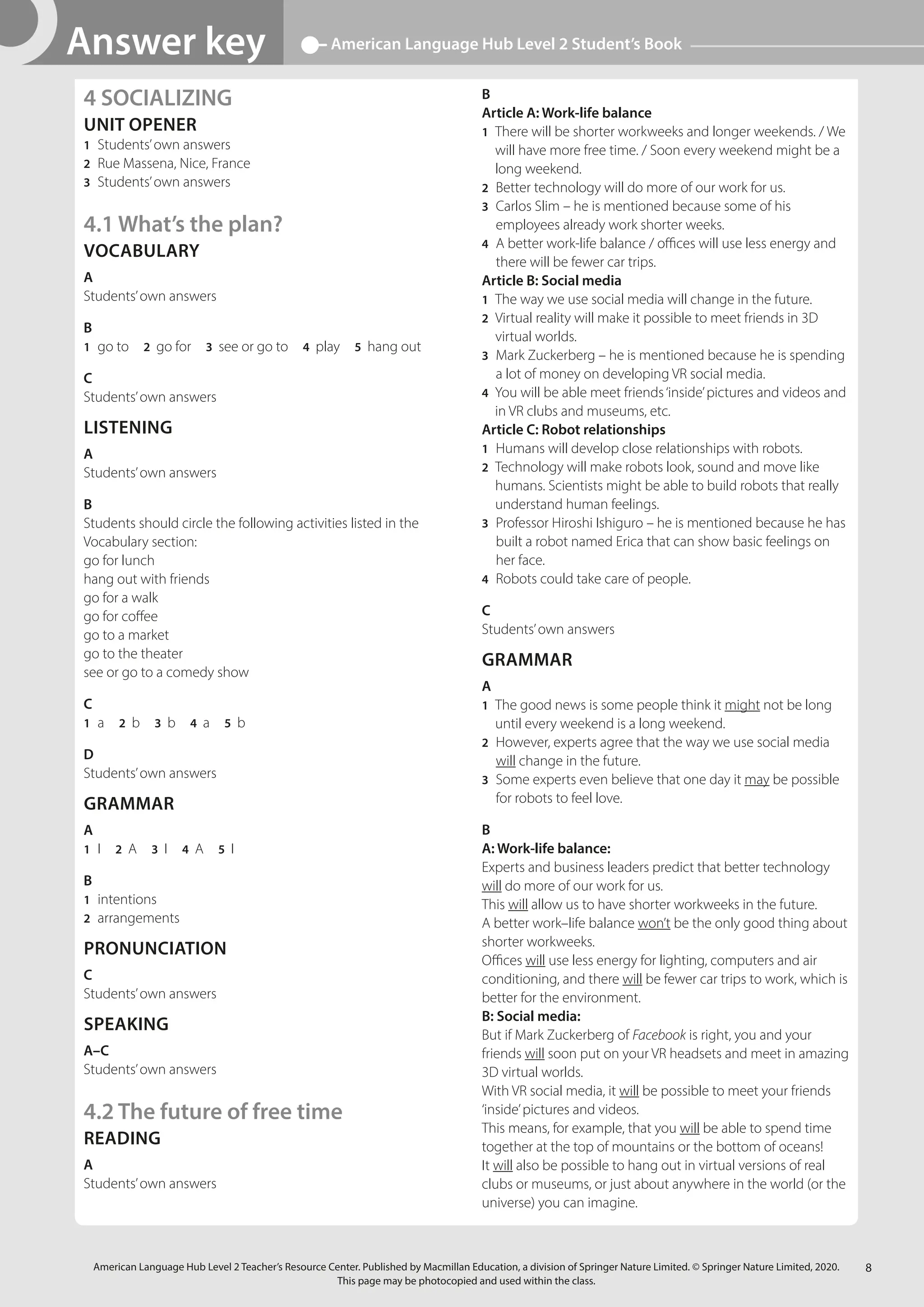 AMERICAN LANGUAGE HUB_Level2_Student'sBook_Answerkey.pdf