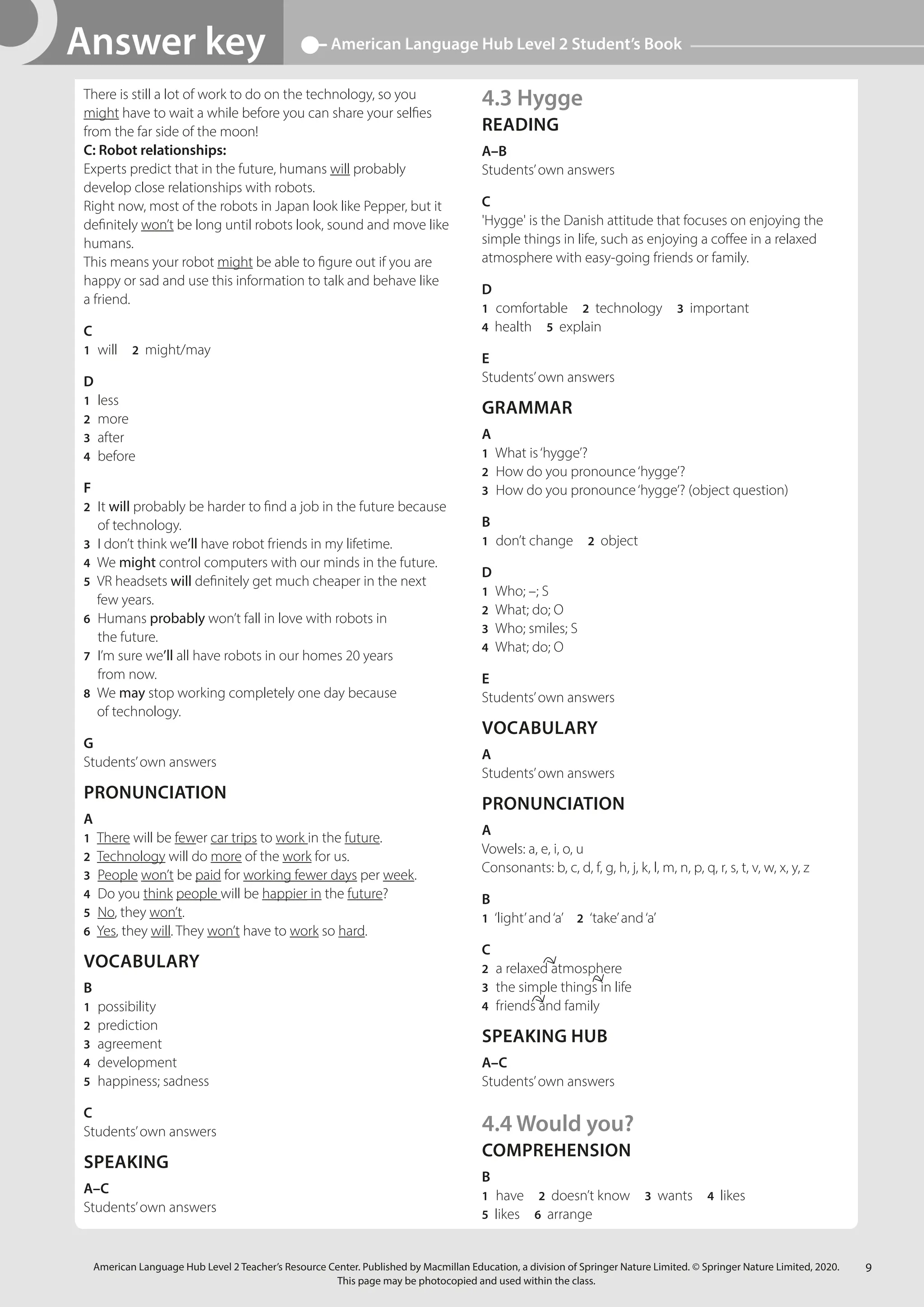 AMERICAN LANGUAGE HUB_Level2_Student'sBook_Answerkey.pdf