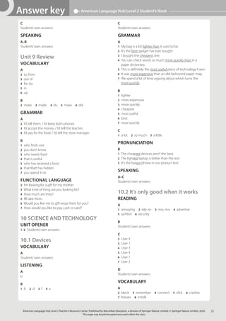 AMERICAN LANGUAGE HUB_Level2_Student'sBook_Answerkey.pdf