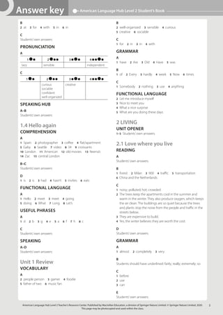 AMERICAN LANGUAGE HUB_Level2_Student'sBook_Answerkey.pdf