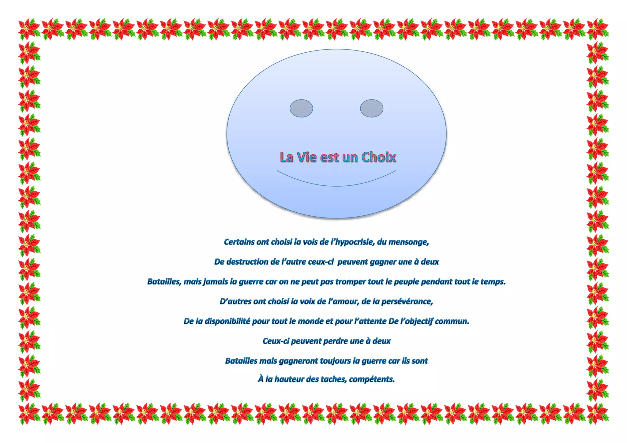 Poème la vie est un choix | DOCX