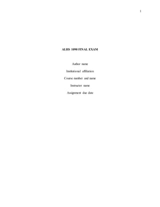 Alhs 1090 final exam.edited | DOCX