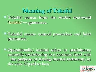 Al huda presentation on takaful | PPT