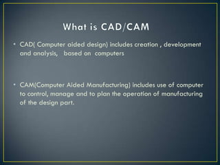 Cad/Cam Development | PPT