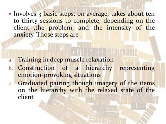SYSTEMATIC DESENSITIZATION | PPTX