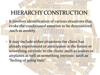 SYSTEMATIC DESENSITIZATION | PPTX