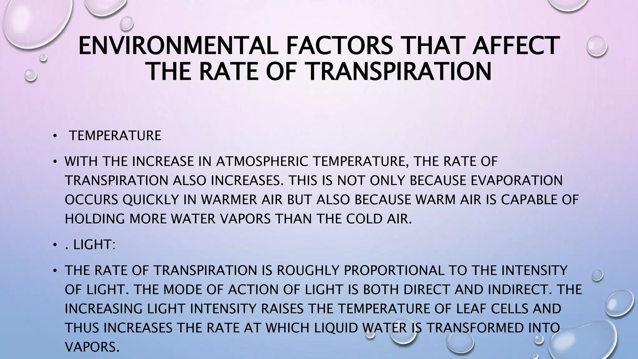 TRANSPIRATION | PPTX