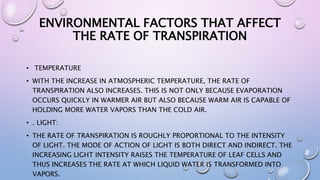 TRANSPIRATION | PPTX