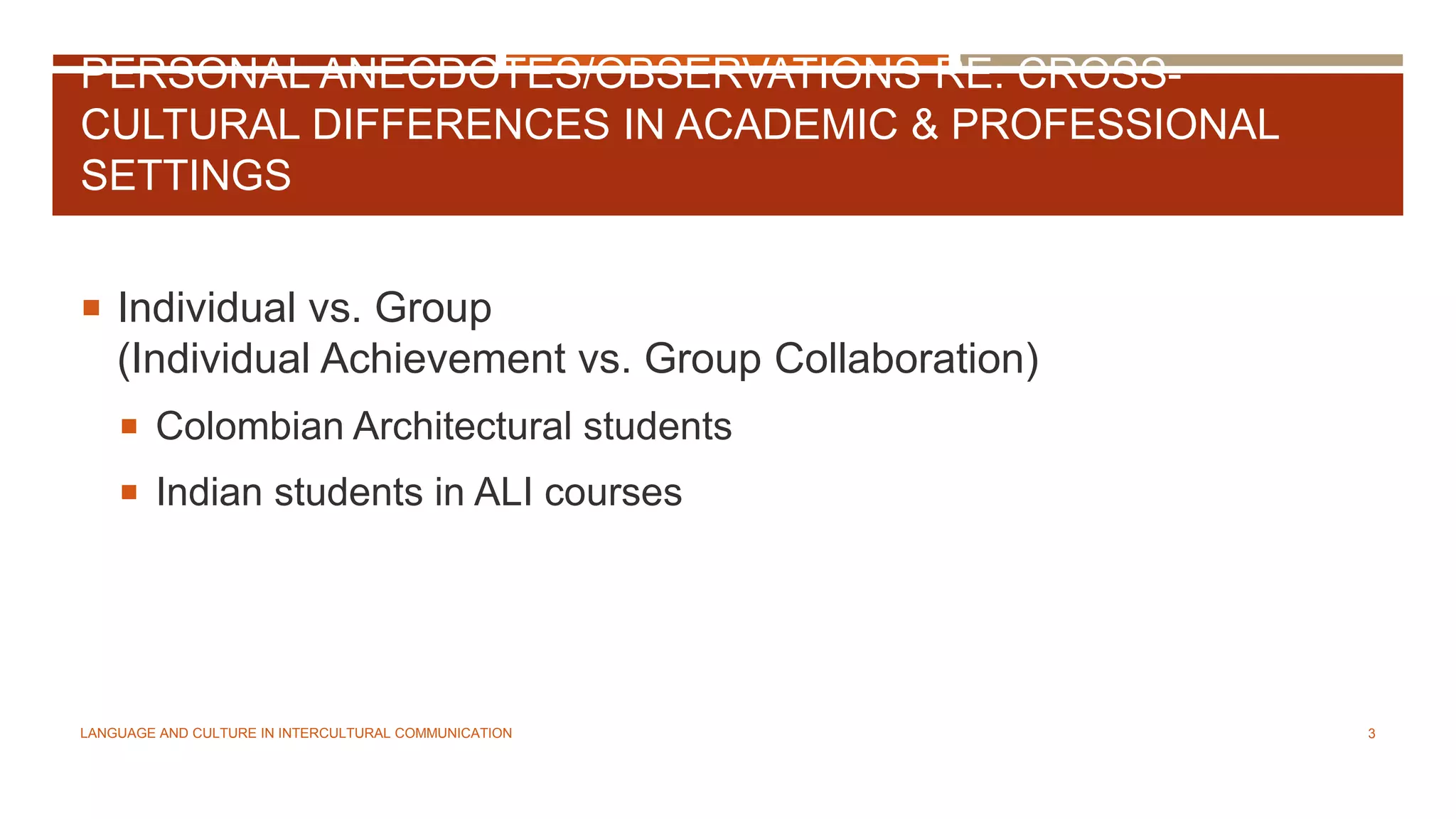 Language and Culture in Intercultural Communication | PPTX