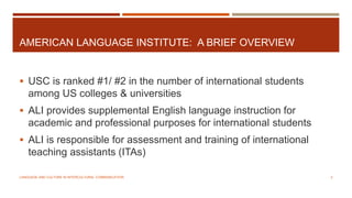Language and Culture in Intercultural Communication | PPTX