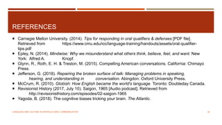 Language and Culture in Intercultural Communication | PPTX | Education