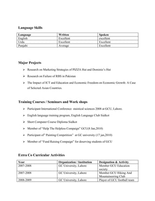 Alia anum resume | DOC