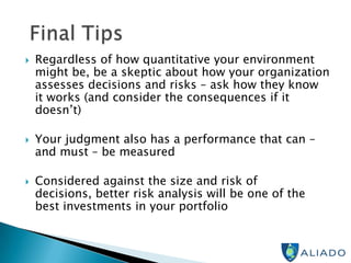 Aliado risk management presentation v3a | PPT