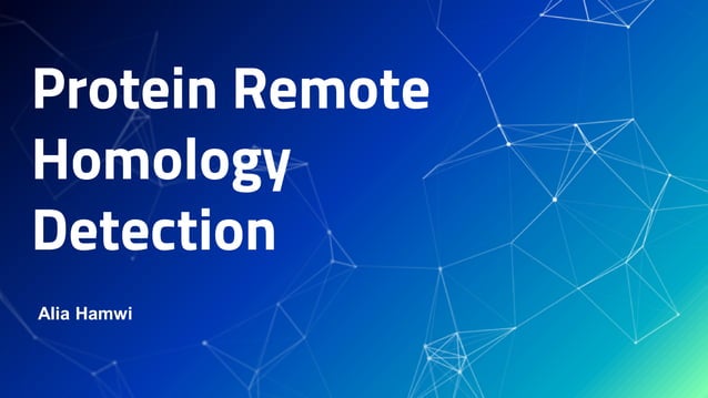 Protein Remote Homology Detection Pptx Web Development Internet
