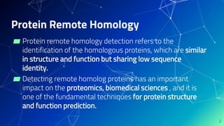 Protein Remote Homology Detection | PPTX | Web Development | Internet