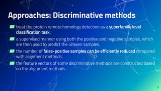 Protein Remote Homology Detection | PPTX | Web Development | Internet
