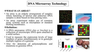 Structural Variation In The Genome And DNA Microarray Technology | PPTX
