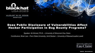 Ali Ahmed & Brian Lee & Amit Deokar_Does Public Disclosure of ...