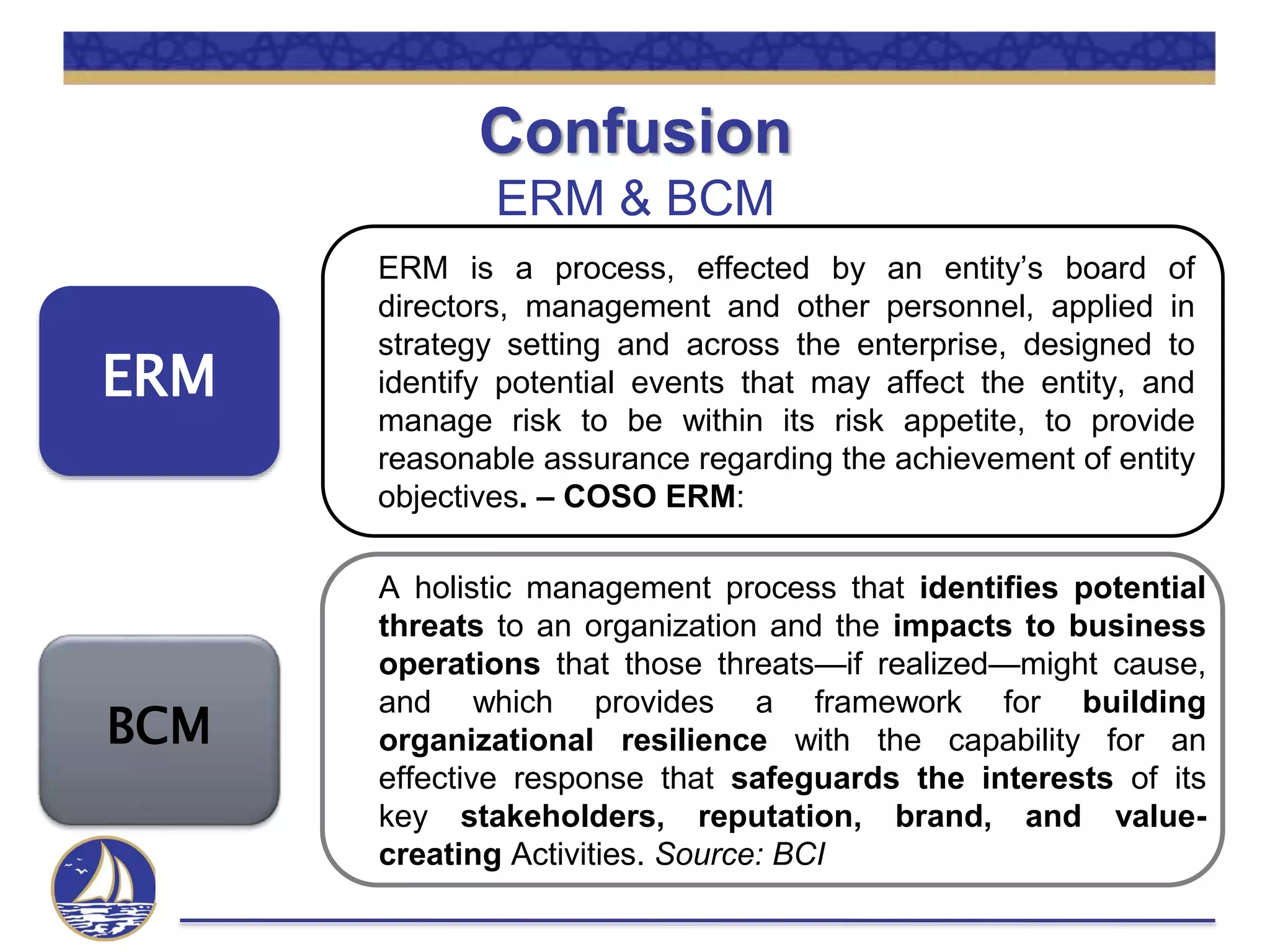 Risk and Business Continuity Management | PPTX