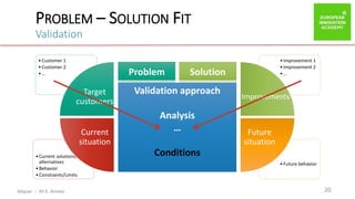 AIA2019 - Ali El Amrani - Problem - Solution Fit & Idea Validation | PPT