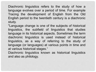 Over View of the 19th century History of linguistics | PPTX