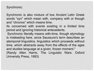 Over View of the 19th century History of linguistics | PPTX