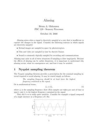 Aliasing | PDF