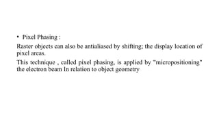 Aliasing and Antialiasing techniques CGVR | PPTX | 3-D Graphics ...