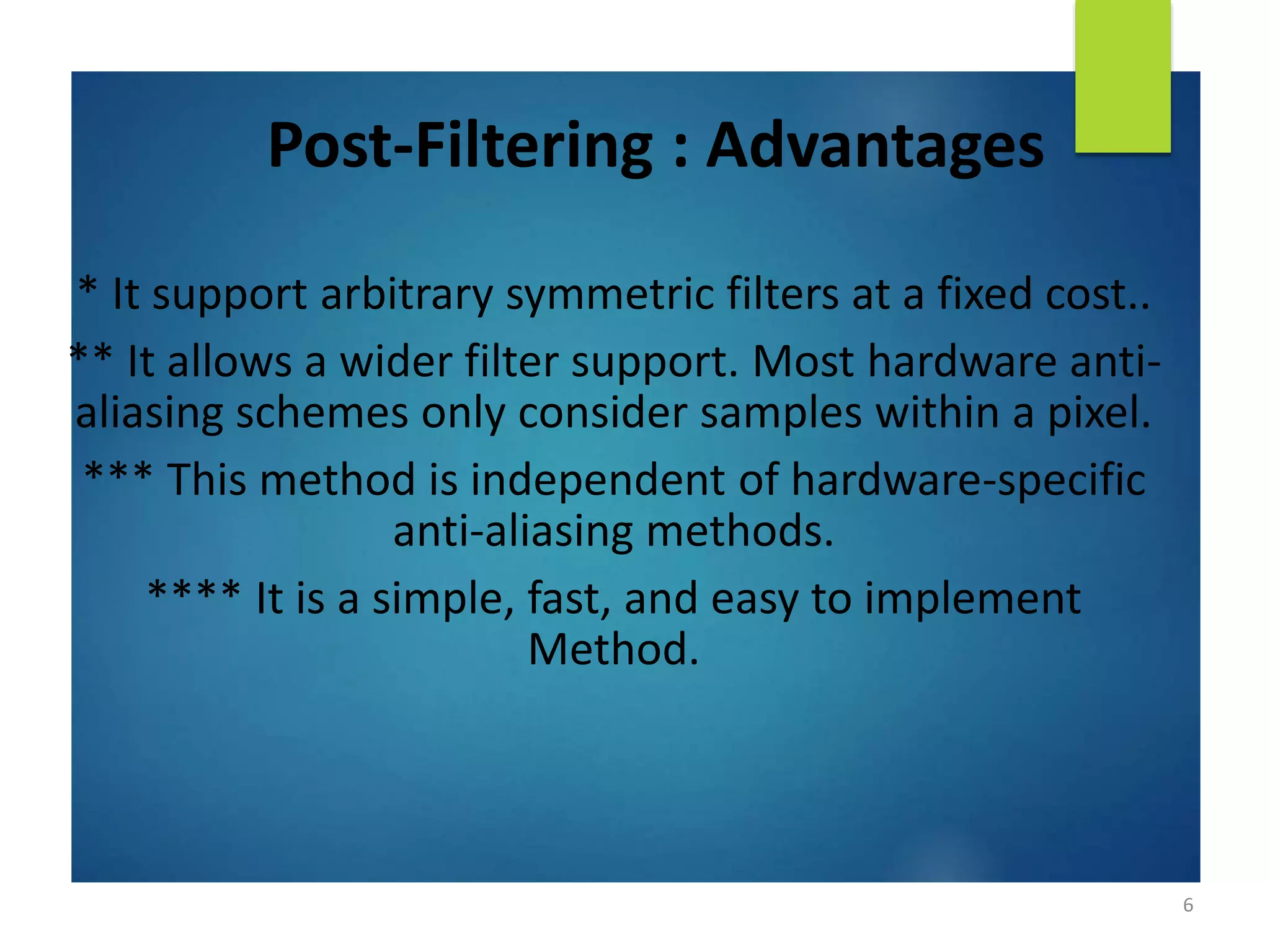 Aliasing & anti aliasing Slide | PPTX