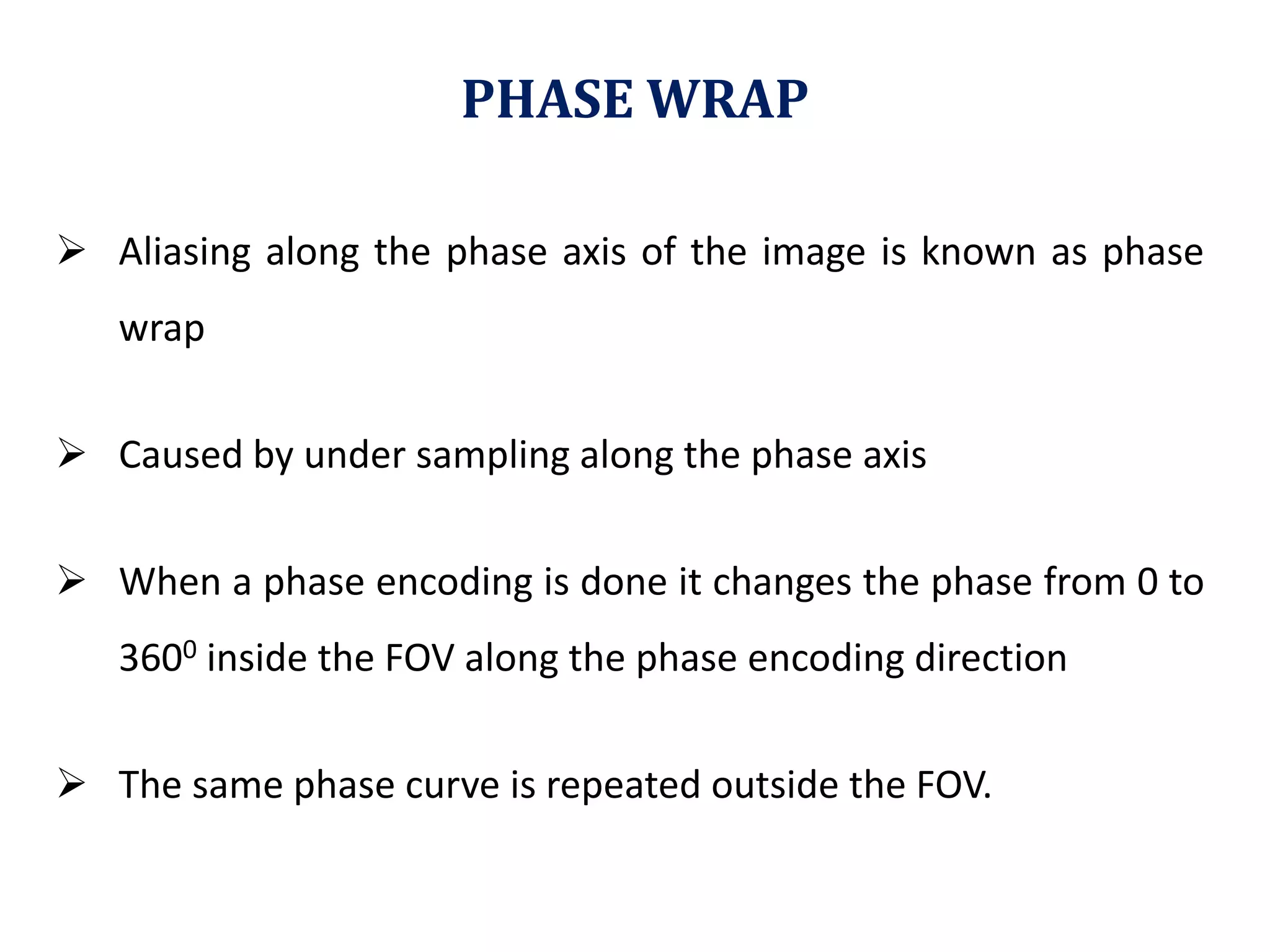 Aliasing or wrap around artifacts | PPTX