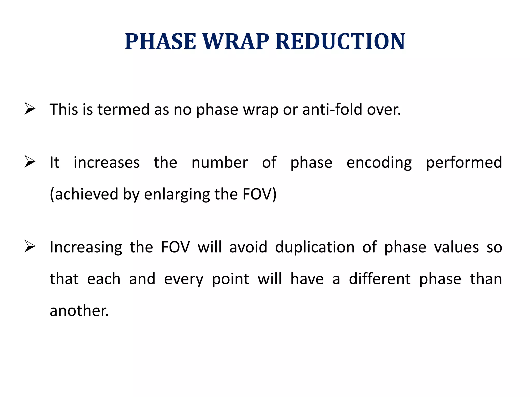 Aliasing or wrap around artifacts | PPTX