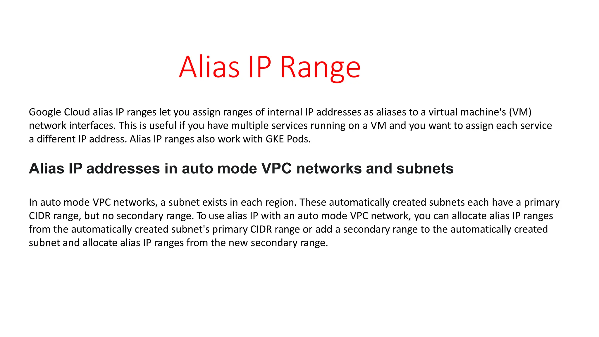 use of Alias IP Range-Google cloud .pptx