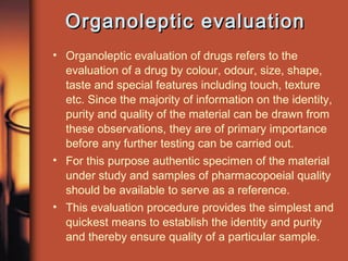 Quality Control Tests for Herbal Drugs | PPT