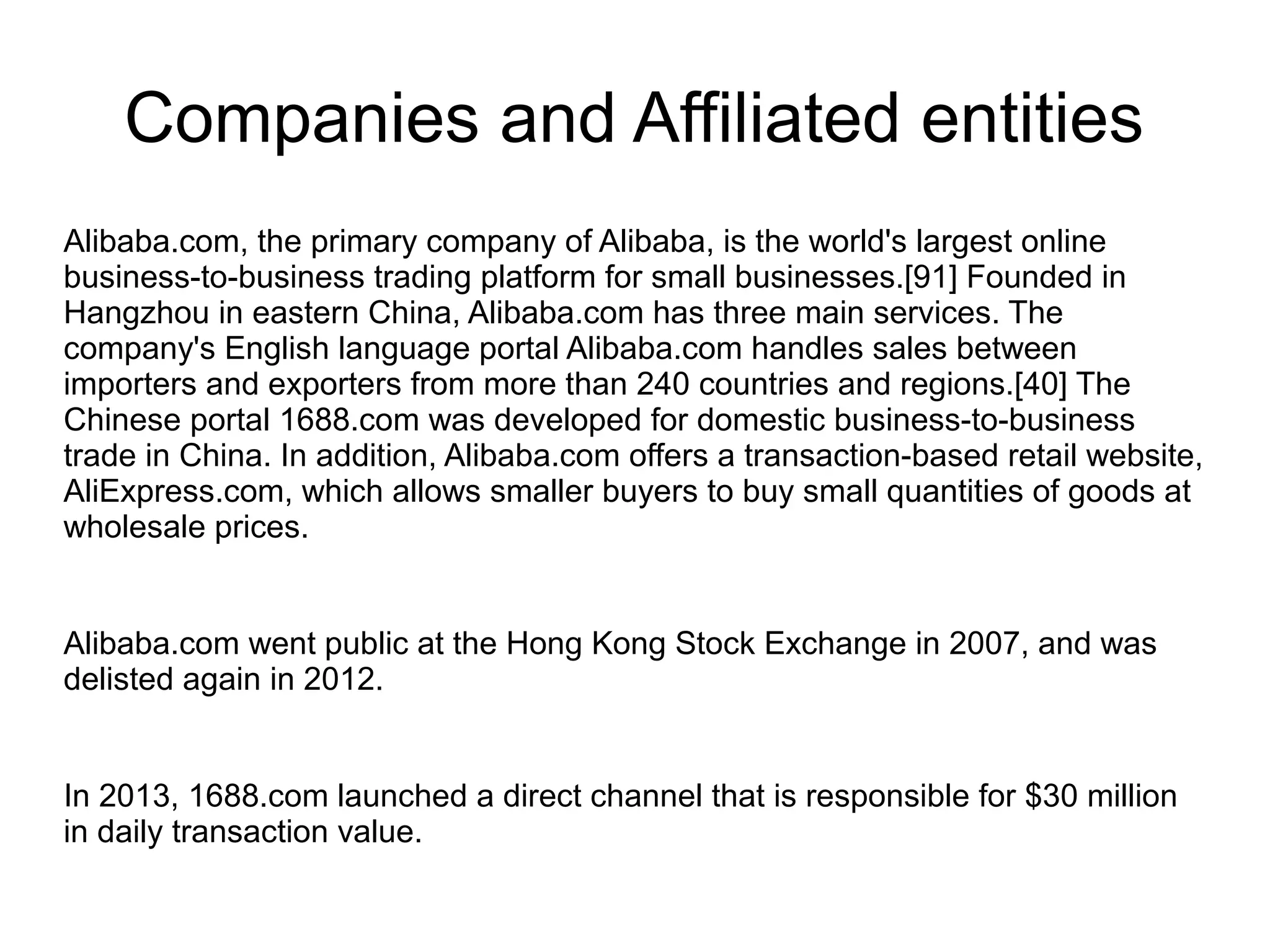 Alibaba group | PPT