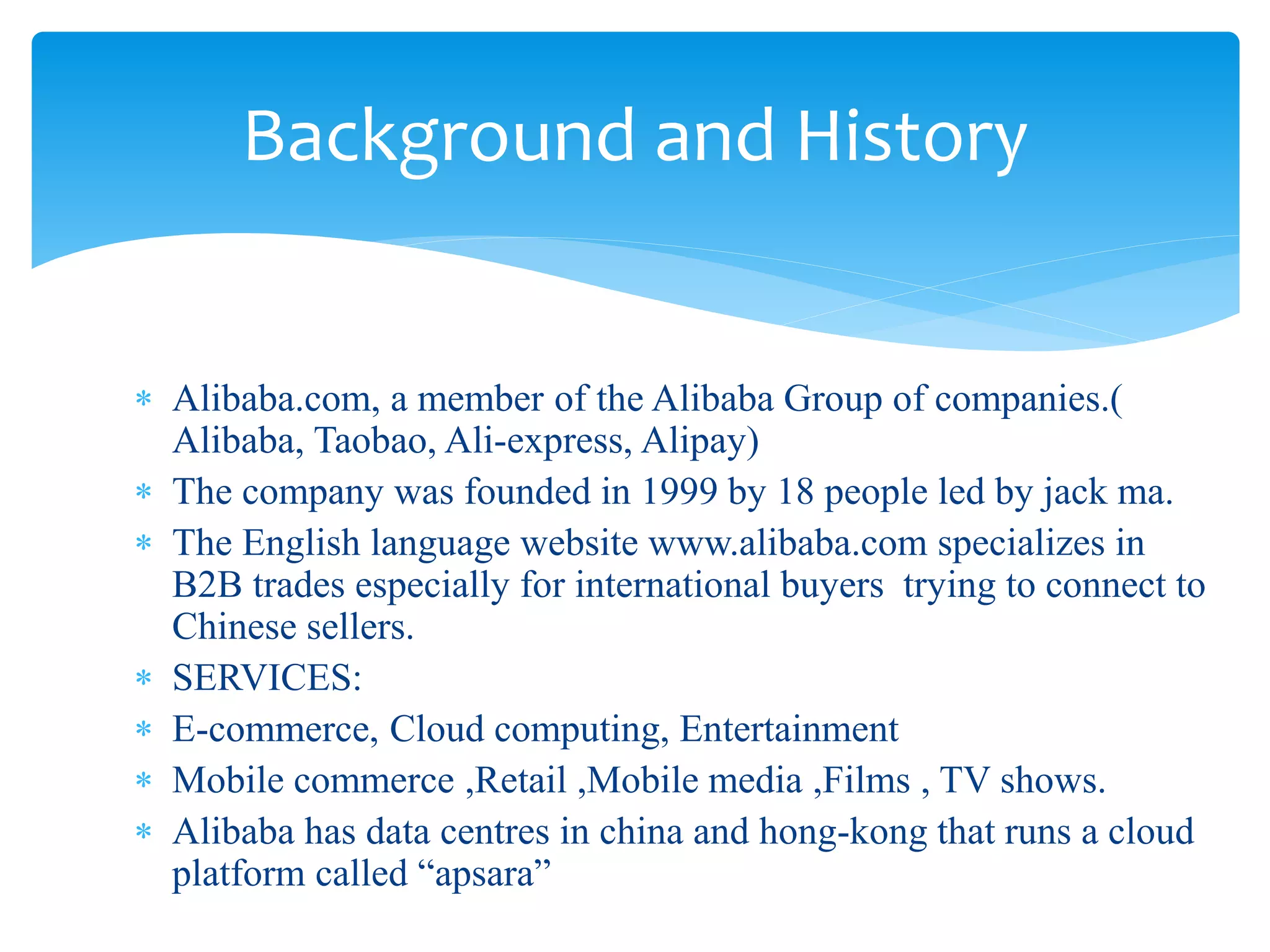 A CASE STUDY ALIBABA.COM