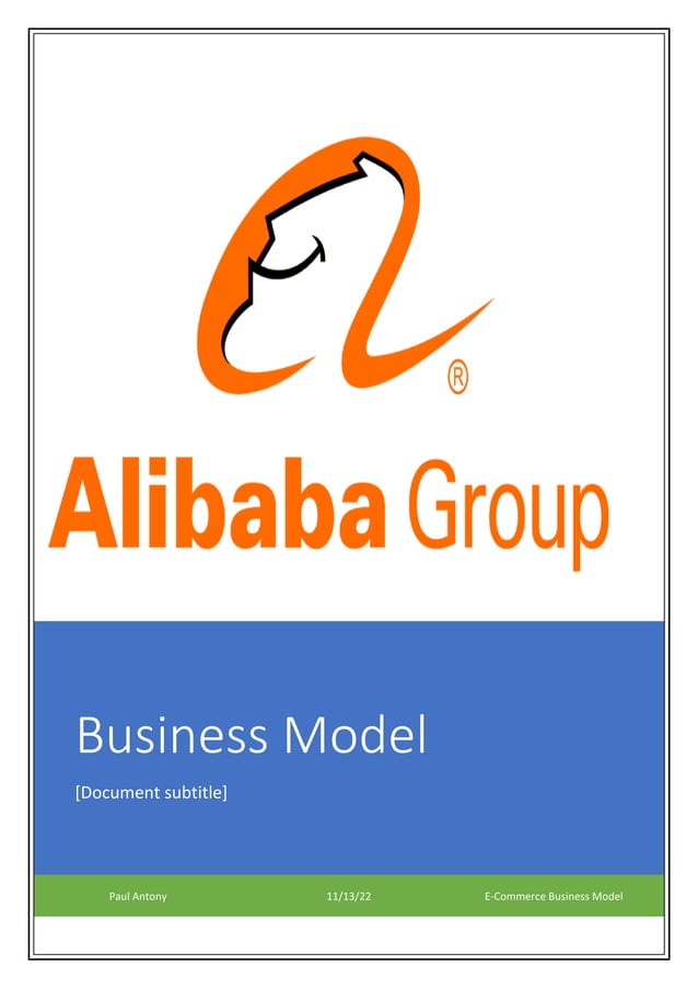 ALIBABA analysis.pdf | Retail Industry | Industries