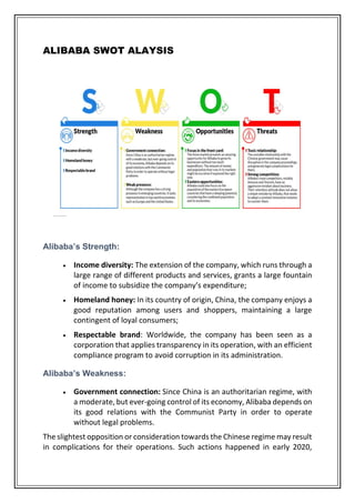 ALIBABA analysis.pdf | Retail Industry | Industries