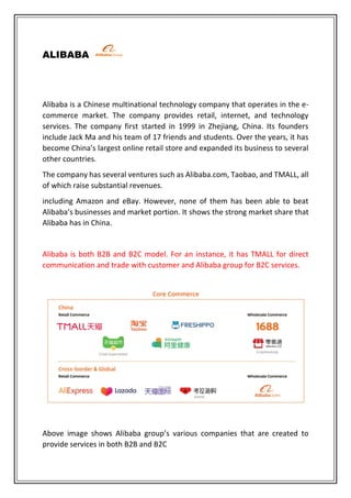ALIBABA analysis.pdf | Retail Industry | Industries